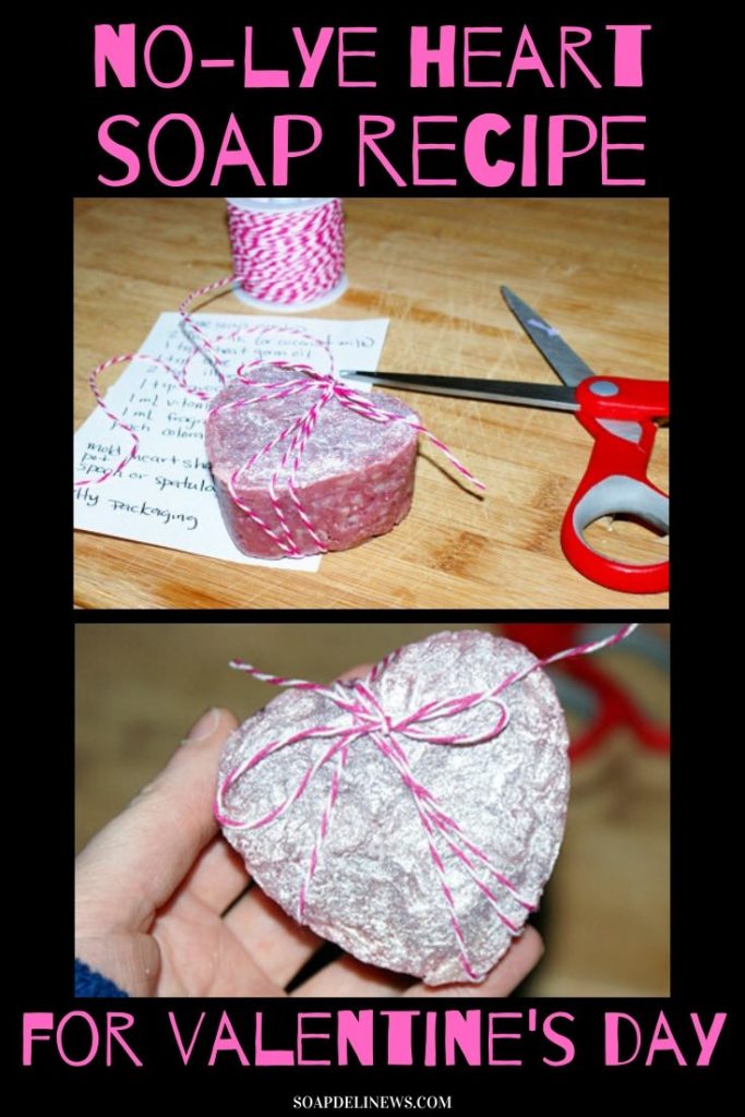 Valentine's Day Gift Idea for Homemade Heart Shaped Soap