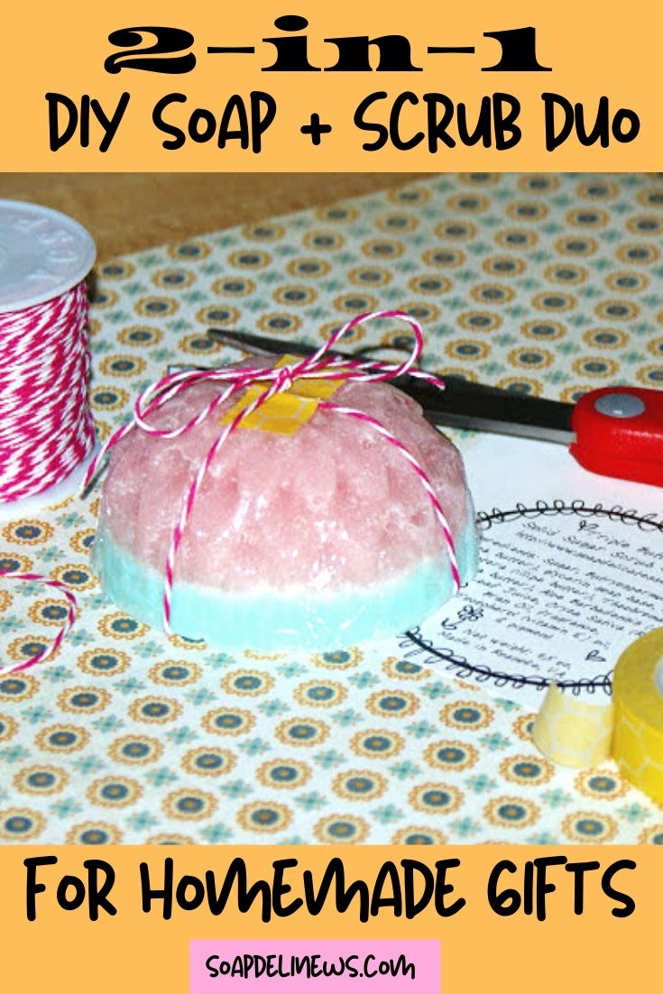 DIY Soap Sugar Scrub Bars: A Combo Solid Sugar Scrub & Soap Recipe
