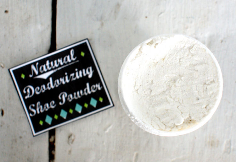Natural Homemade Deodorizing Shoe Powder
