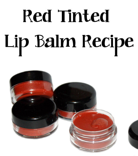 DIY Holiday Red Tinted Lip Balm Recipe