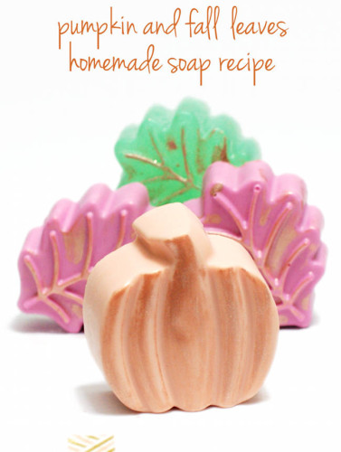 Easy Melt & Pour Leaf and Pumpkin Fall Soap Recipes