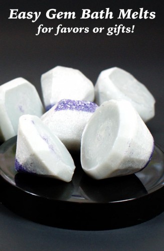 Super Easy DIY Gem Bath Melts Recipe