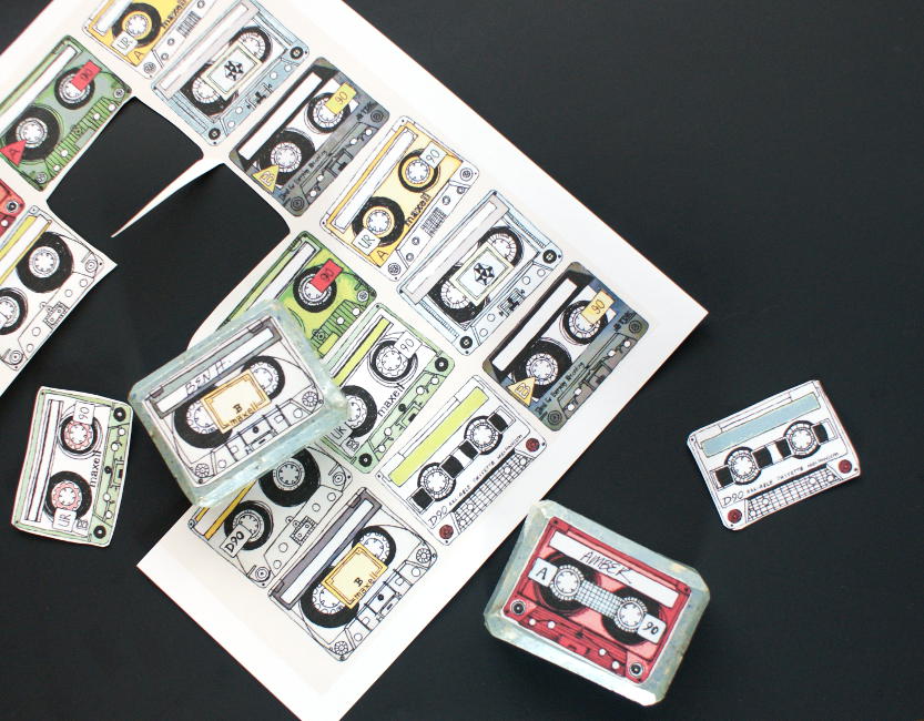 DIY Mix Tape Soap Favors