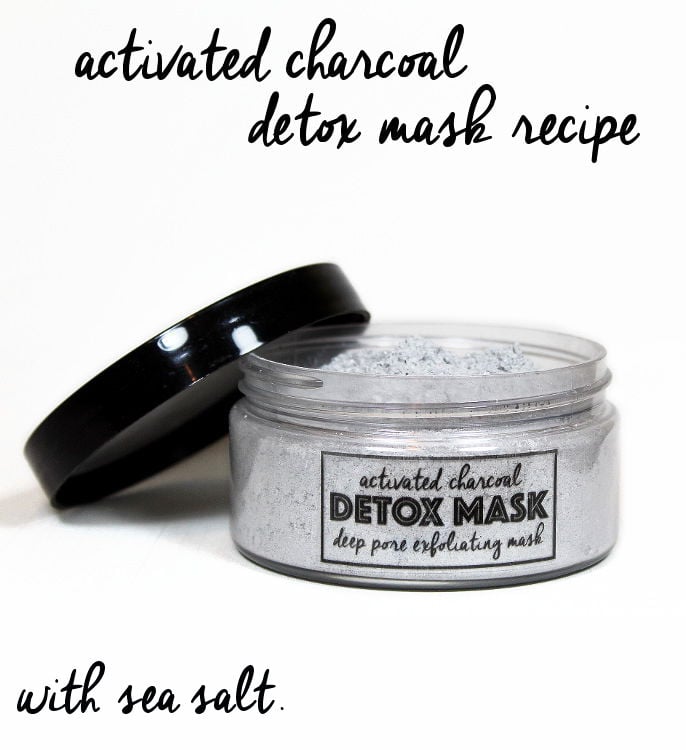 Activated Charcoal Detox Mask Recipe with Free Printable Labels