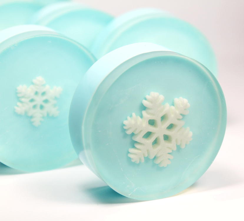 DIY Snowflake Soap Favors for Weddings, Teacher Gifts and Co-Workers