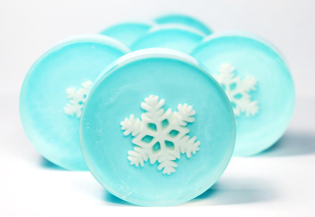 DIY Snowflake Soap Favors for Weddings, Teacher Gifts and Co-Workers