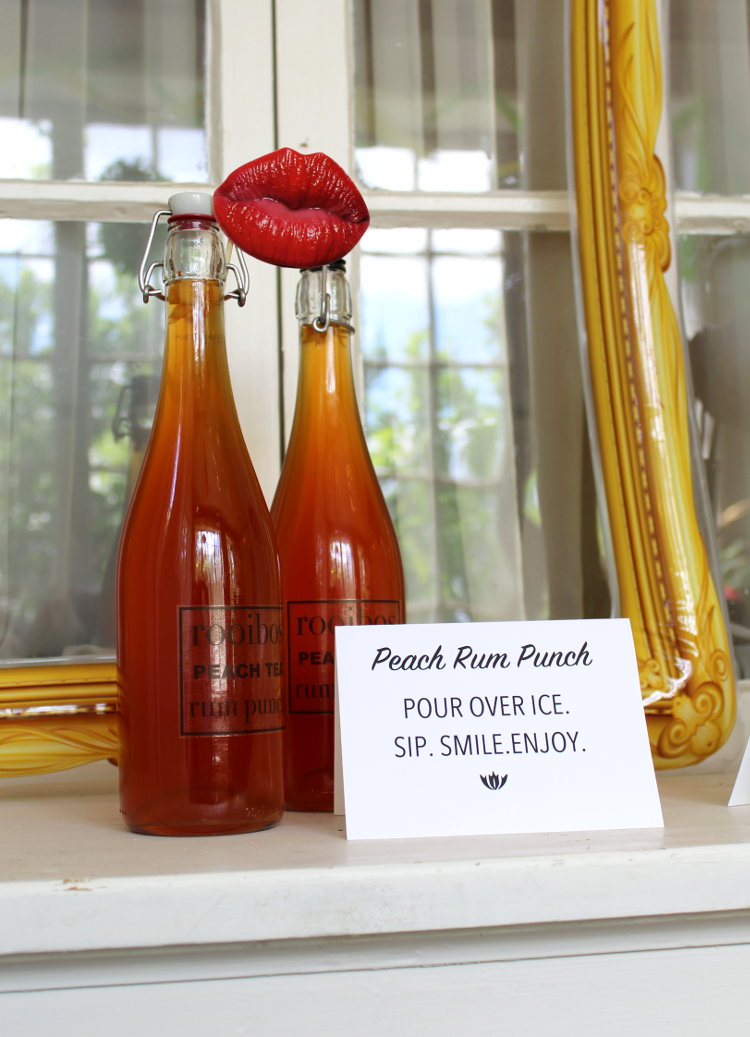 Party Pleasers: Rooibos Peach Tea Rum Punch Recipe & Black Bean Dip