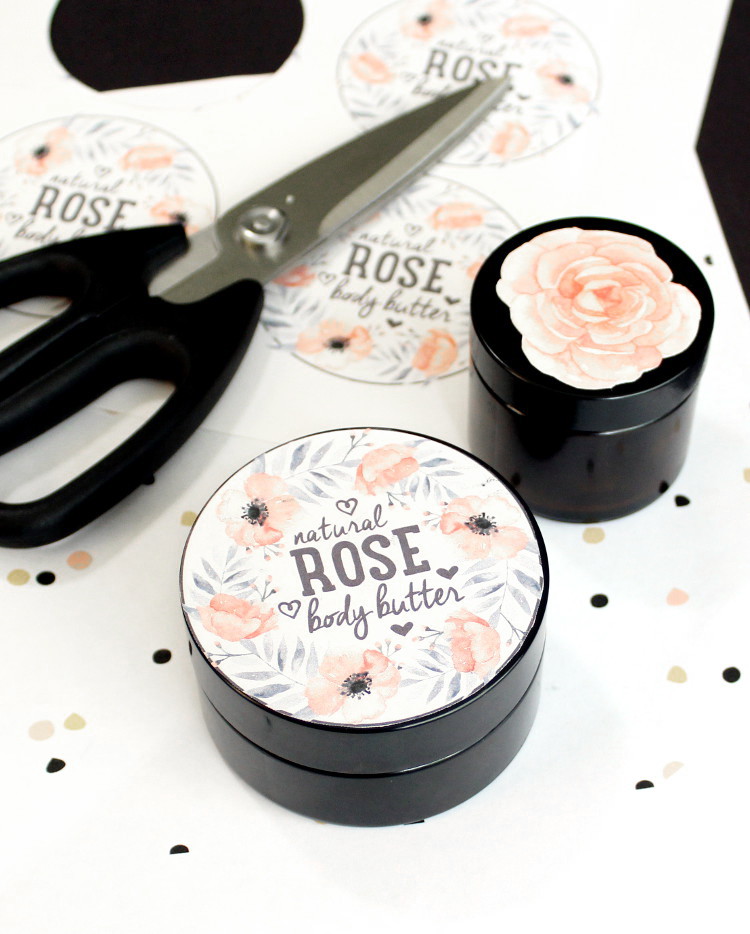 Rose Body Balm Recipe with Just 3 Natural Ingredients & Printable Labels