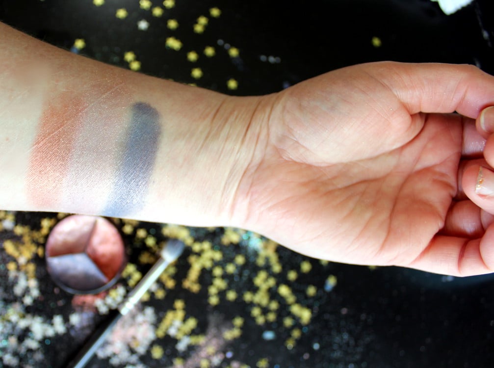 Scented DIY Unicorn Eyeshadow in a Tri-Color Pressed Palette