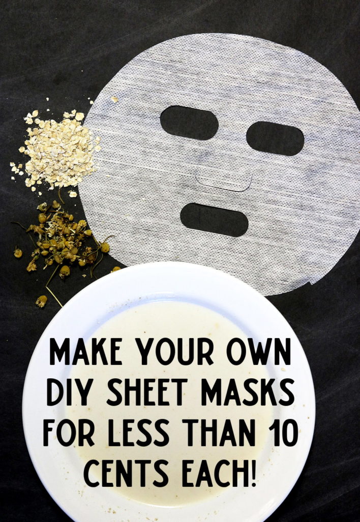DIY Sheet Mask for Sensitive Skin for Less Than 10 Cents!