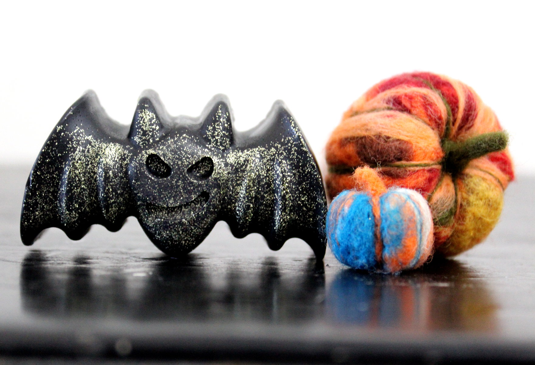 DIY Halloween Bat Soap Recipe with Biodegradable Eco-Friendly Glitter