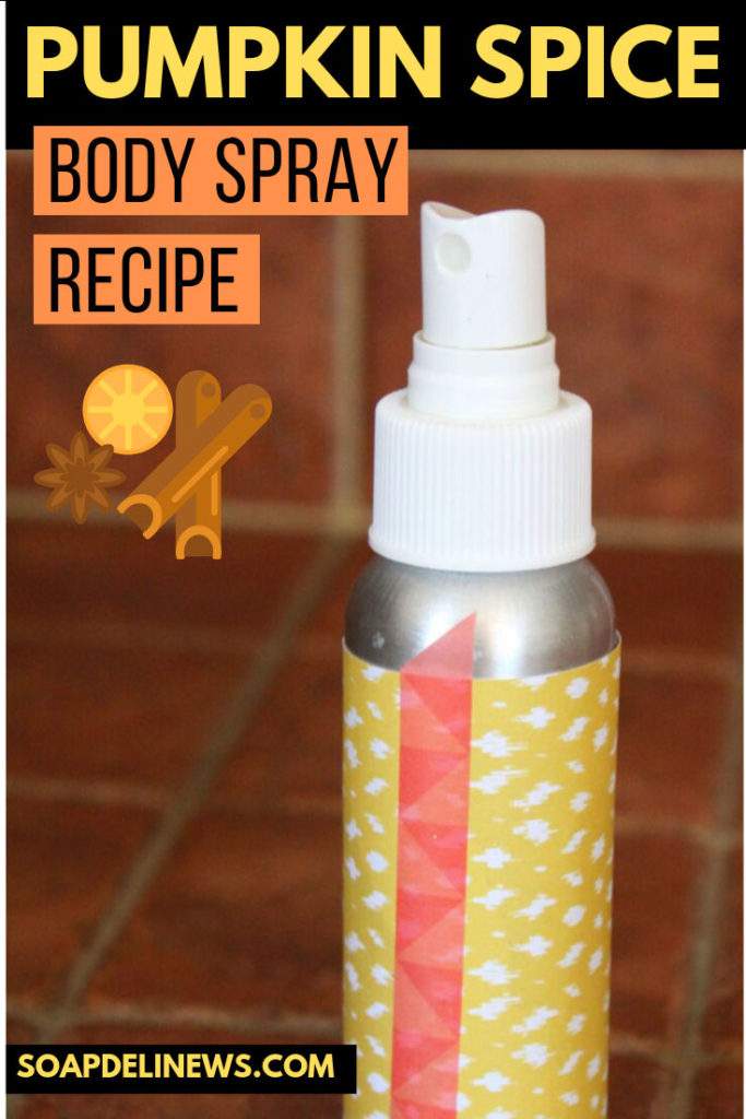 Pumpkin Spice Body Spray Recipe with Essential Oils for Fall