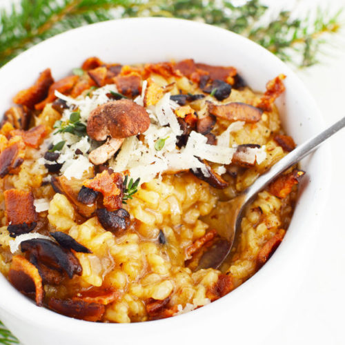 Mushroom Bacon Risotto Recipe: A Warming Winter Dinner Idea