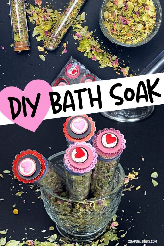 Herbal Bath Soak DIY for Valentine's Day Gifts, Mother's Day or Weddings